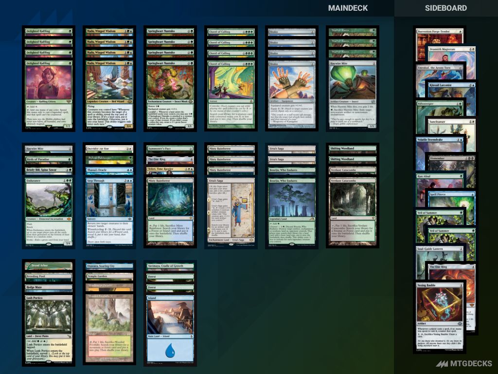 Modern Nadu Shuko Combo deck by Mitchellsocks • MTG DECKS