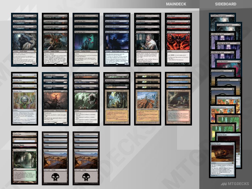 MTG Legacy Mono Black Initiative top decks • MTG DECKS