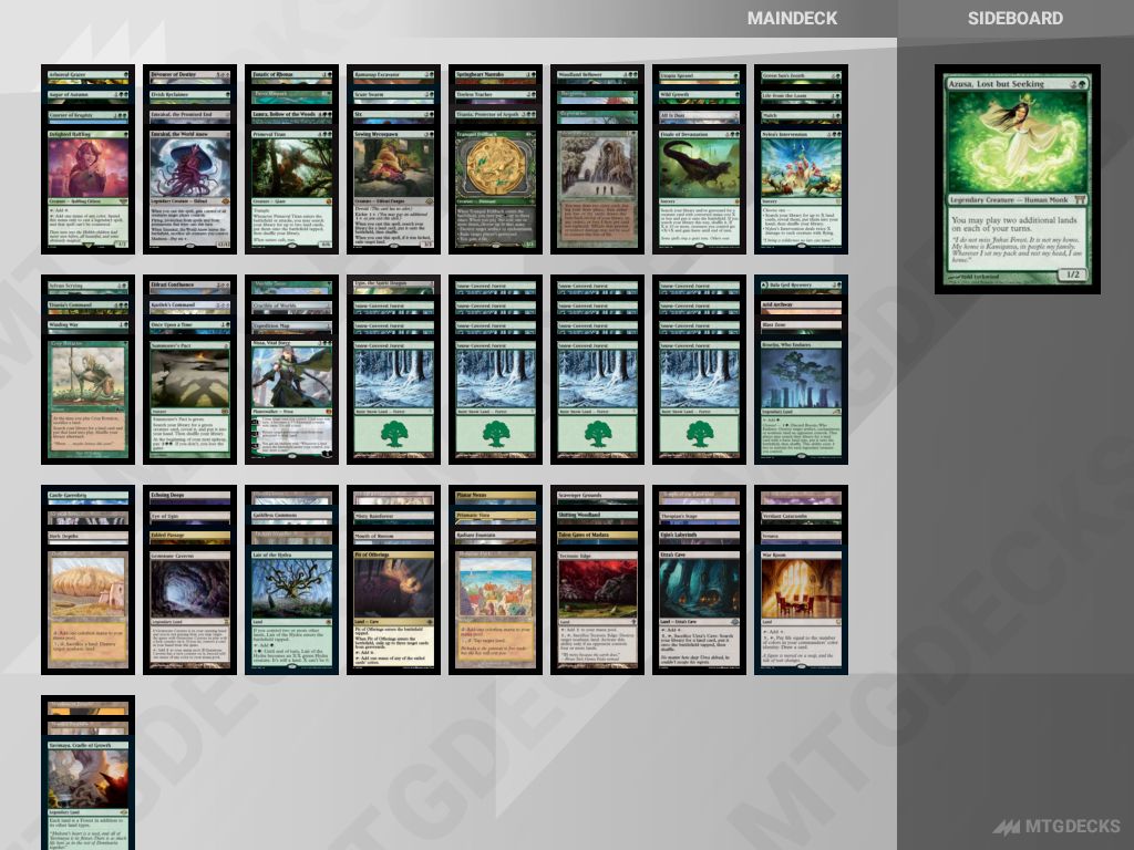 Duel-Commander Azusa, Lost But Seeking deck by Alexander Nimz • MTG DECKS