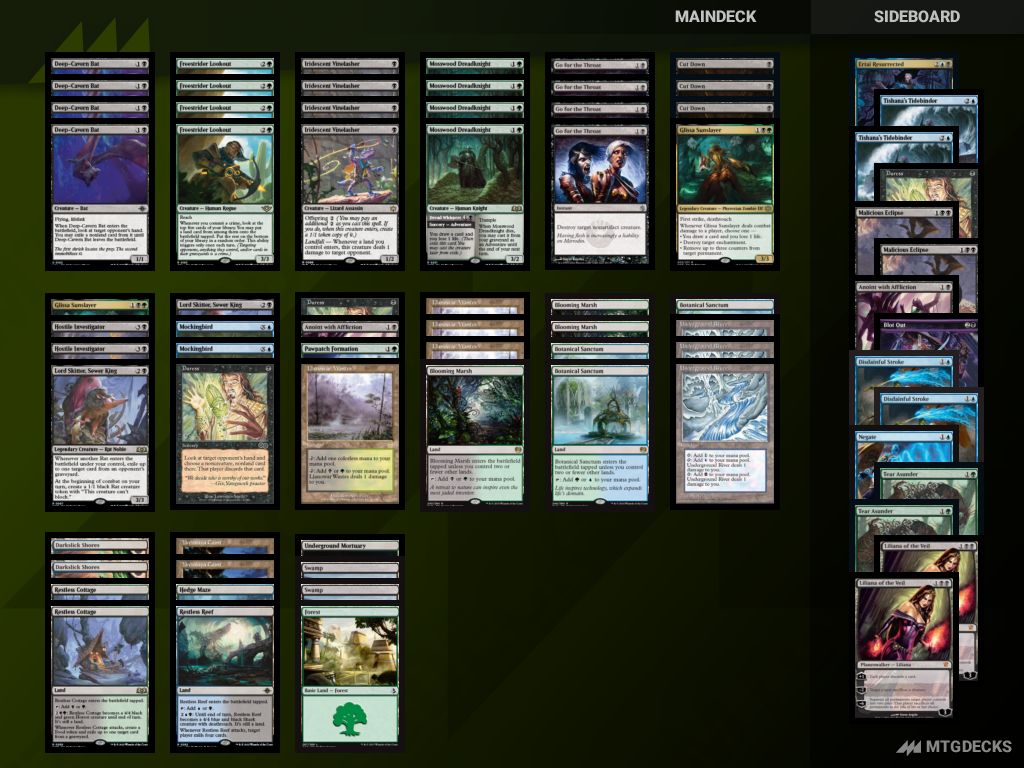 MTG Standard Bloomburrow Sultai Vinelasher top decks • MTG DECKS