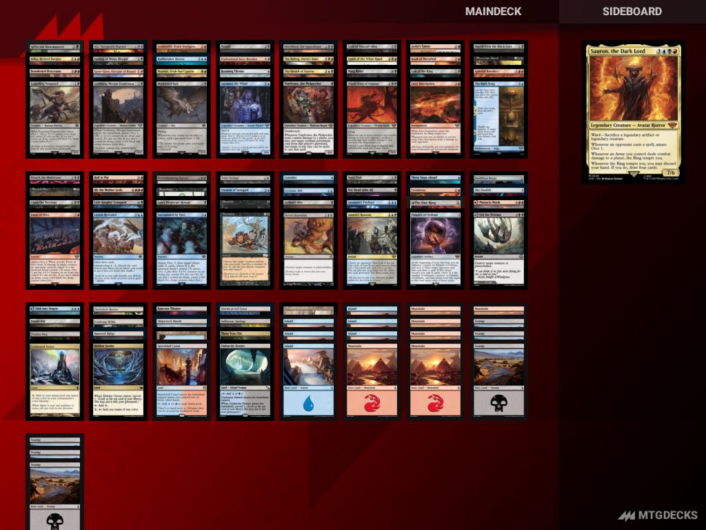 Historic-Brawl Super Scary Sauron deck by fernboo • MTG DECKS