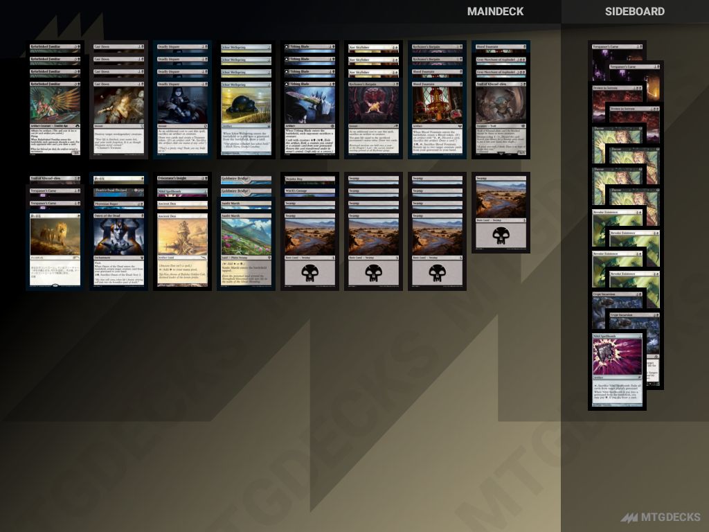 Pauper Bw TT deck by MAGNOTHIBERIUS • MTG DECKS