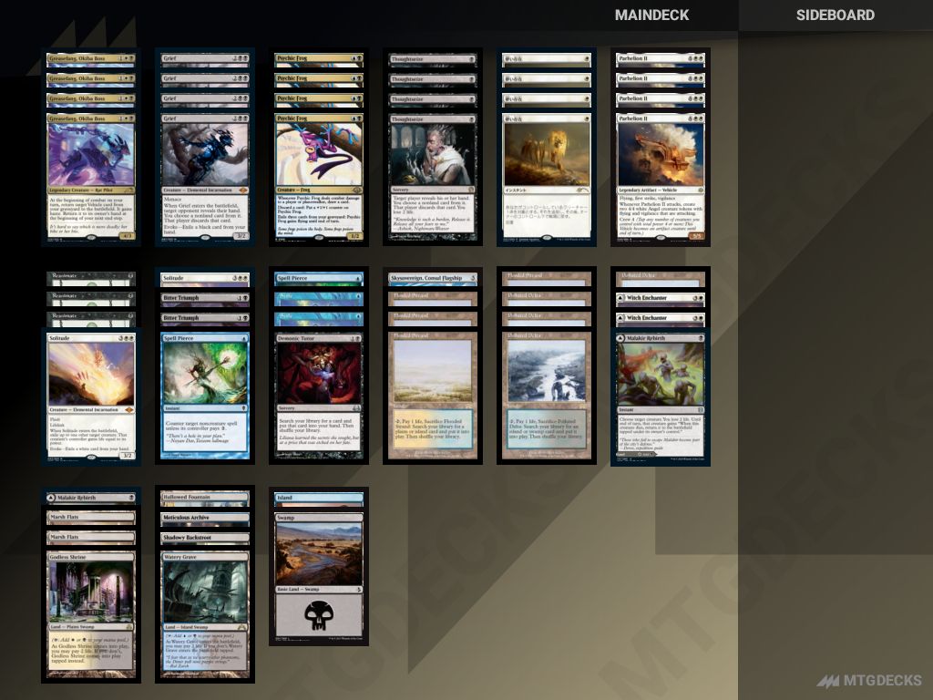 MTG Timeless Esper Greasefang top decks • MTG DECKS