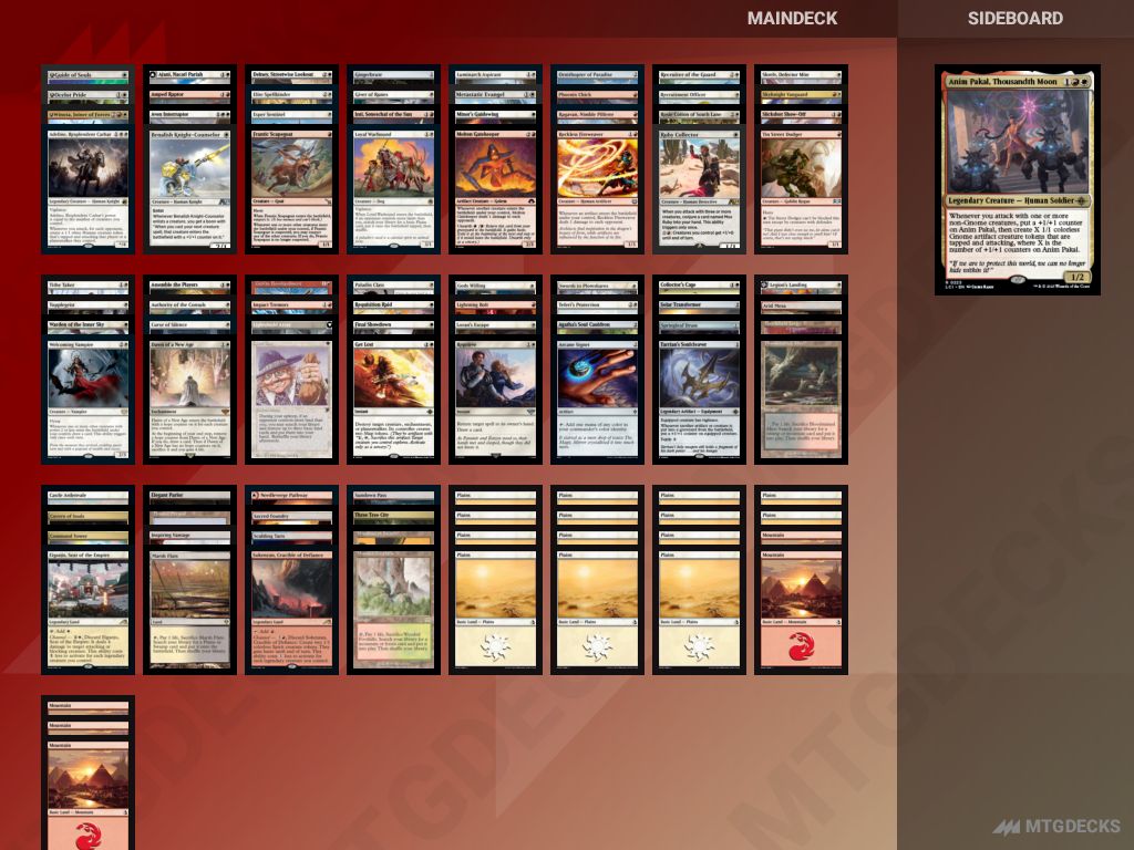 Historic-Brawl Anim Pakal, Thousandth Moon deck by MTGA-Assistant-Meta ...