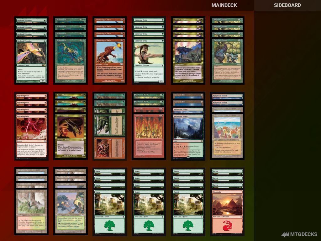 Premodern Fires deck by Jose Luis Matar • MTG DECKS
