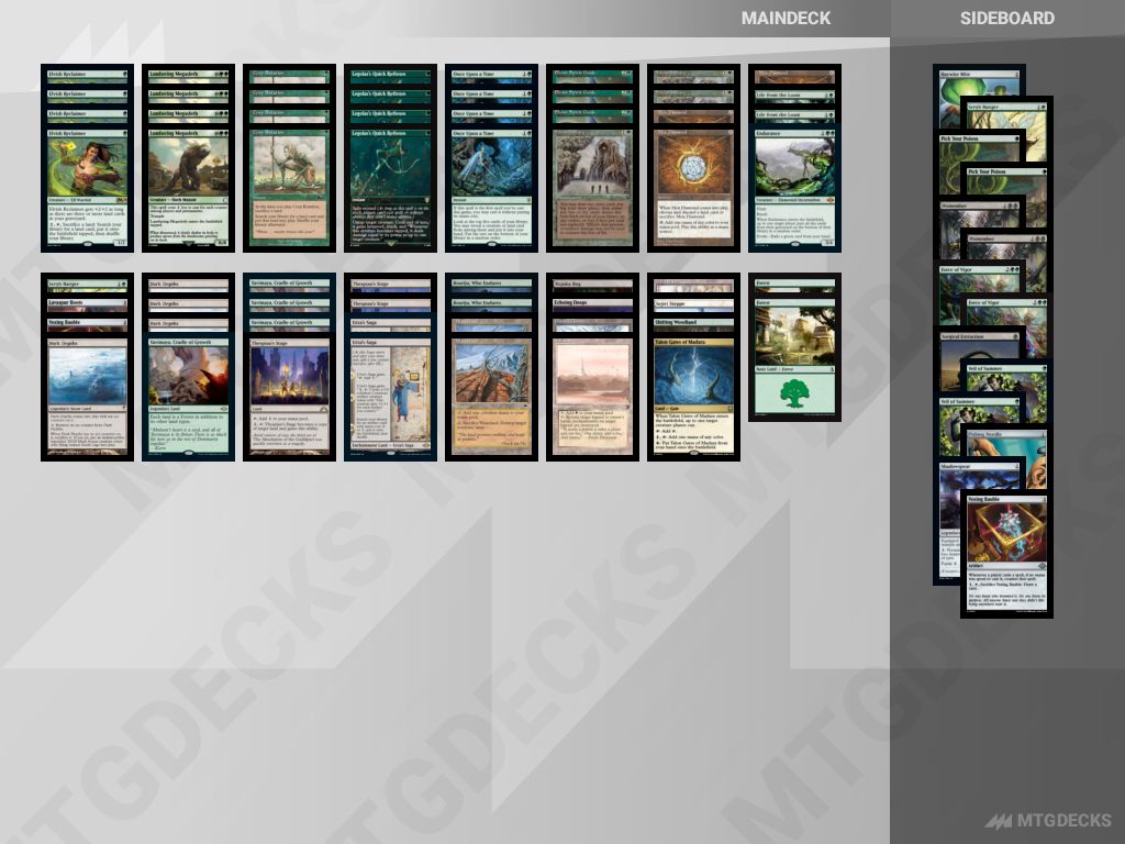 MTG Legacy Mono Green Depths top decks • MTG DECKS