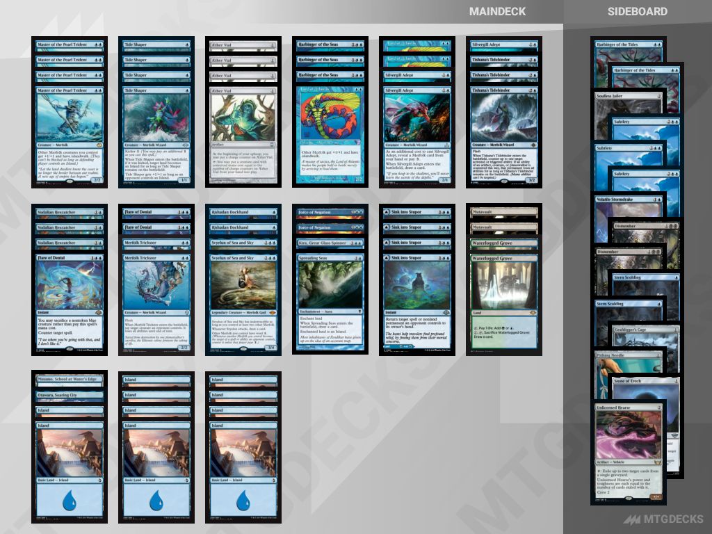 Modern Merfolk deck by Ueno Takashi • MTG DECKS