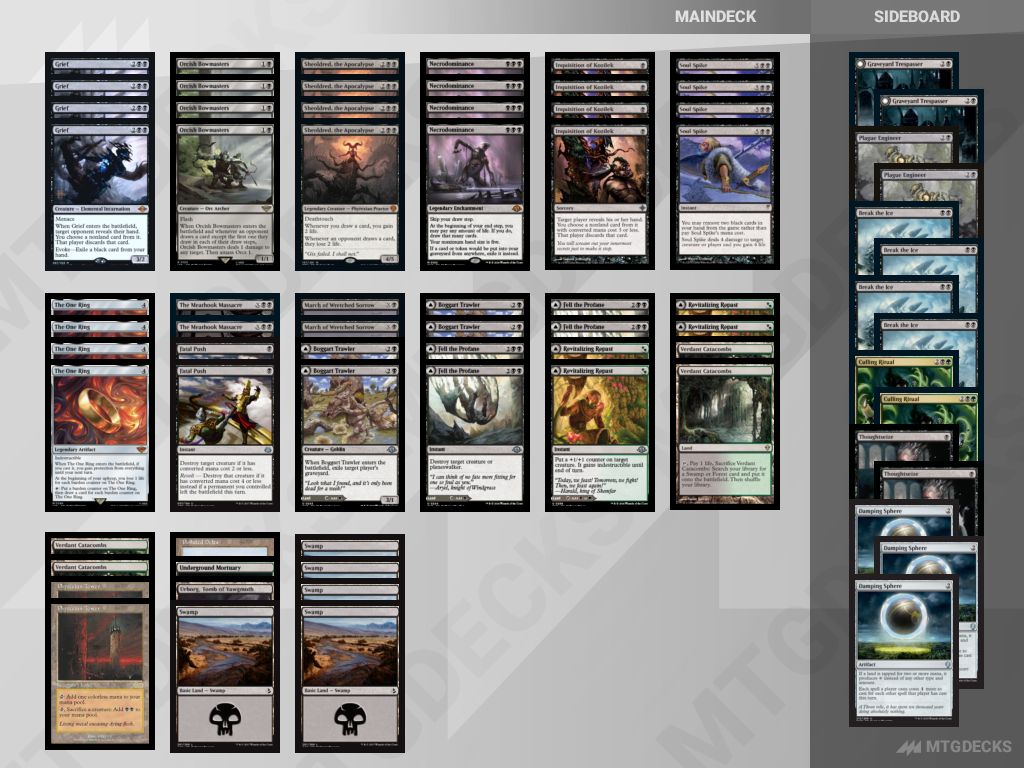 Modern Mono Black deck by Kawazoe Masaki • MTG DECKS
