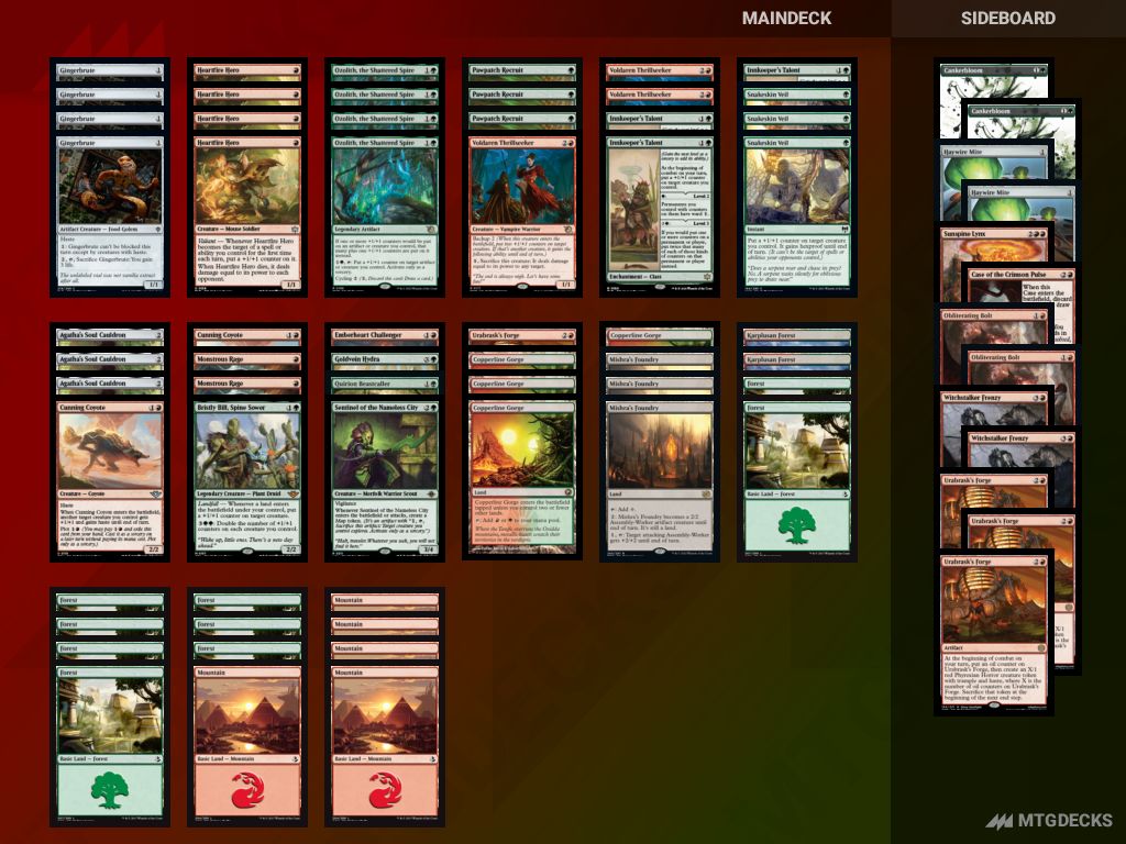 Arena Standard [S-BLB] Gruul Counters deck by just_a_tribute • MTG DECKS