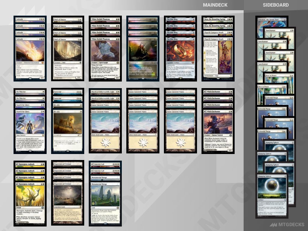 MTG Modern Mono White Control top decks • MTG DECKS