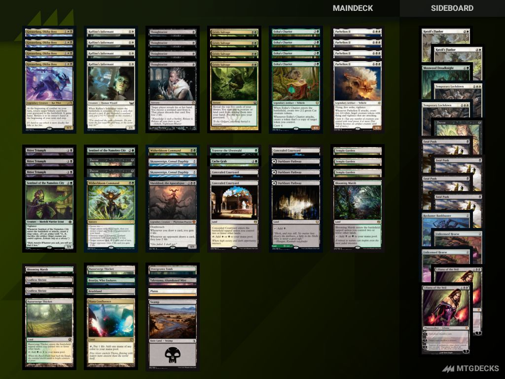 Pioneer Abzan Greasefang deck by hermanomlg • MTG DECKS