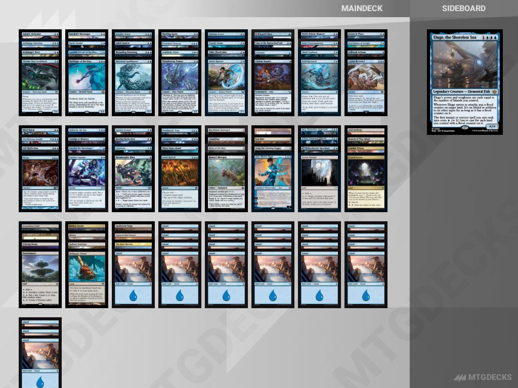 Historic-Brawl Eluge, the Shoreless Sea deck by Worldscribe • MTG DECKS