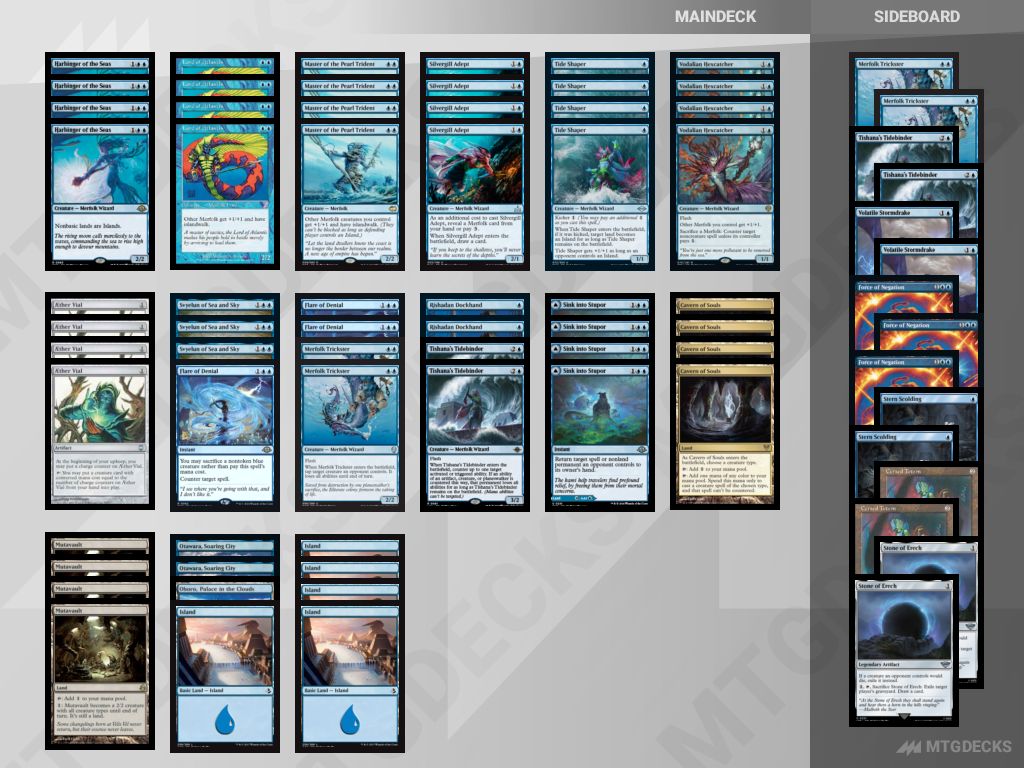 Modern Merfolk deck by Yamamoto Kouta • MTG DECKS