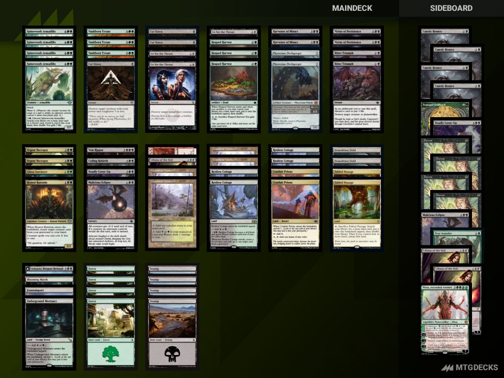 Standard BG Aggro deck by Torihara Yuki • MTG DECKS