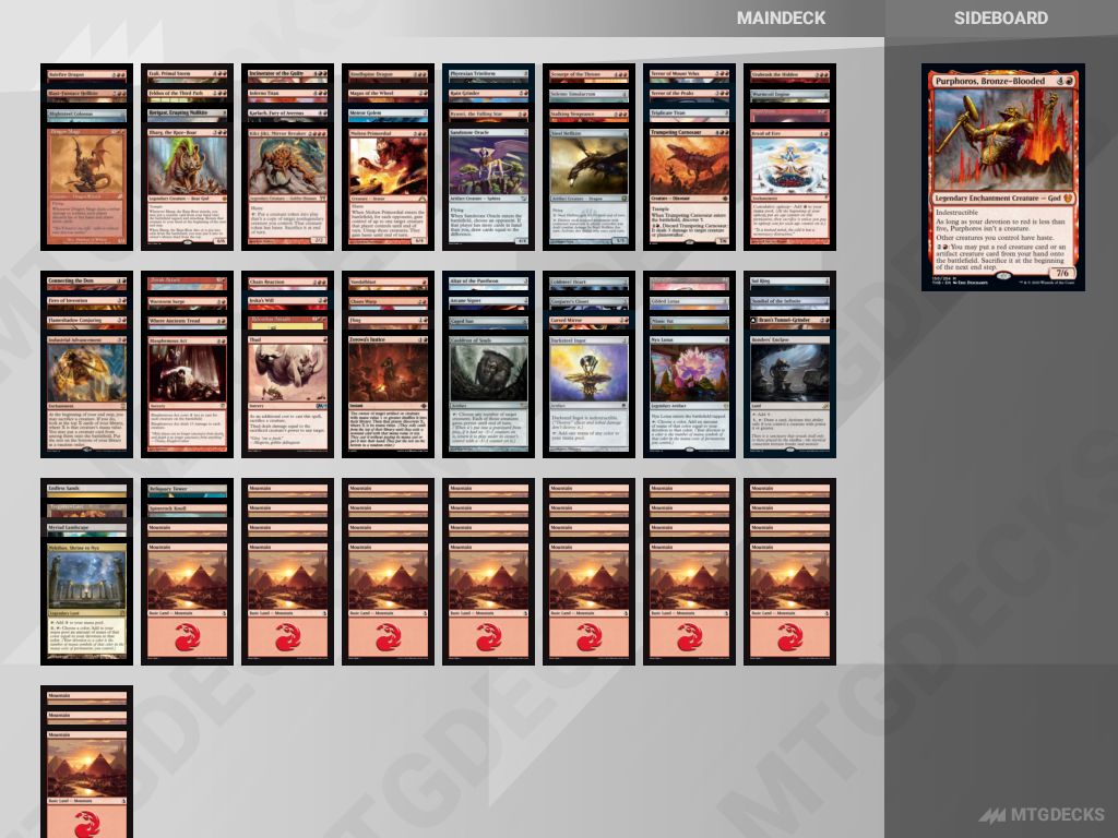 Commander Purphoros deck by Dramak_ • MTG DECKS