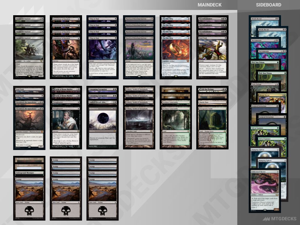 Modern Sor Nec? Try Ring Control deck by tizzletater • MTG DECKS