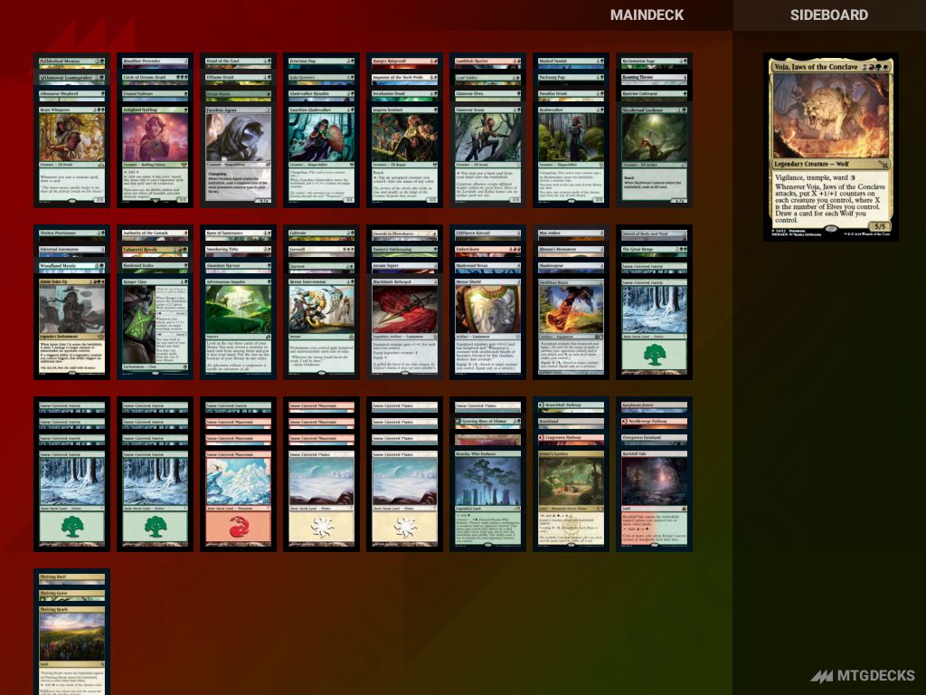 Historic-Brawl Voja, Jaws of the Conclave deck by MTGA-Assistant-Meta ...