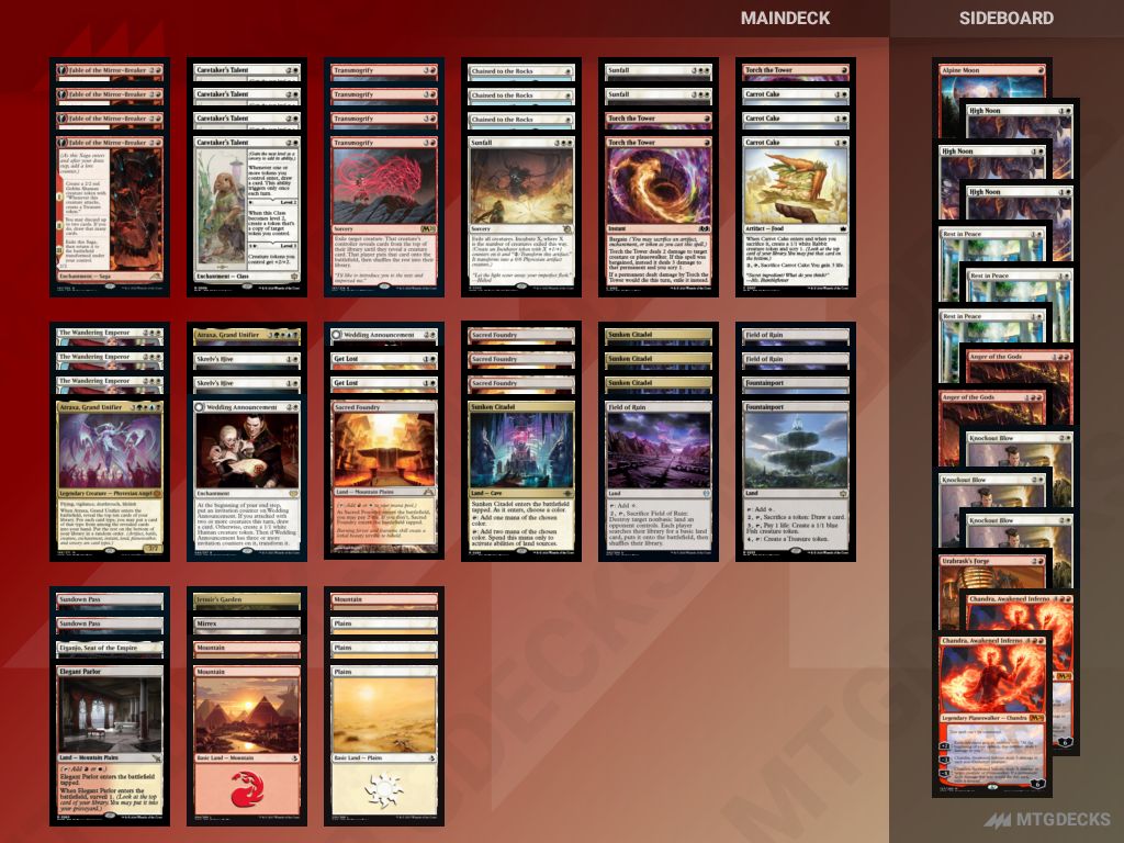 Pioneer Boros Transmogrify deck by scipios • MTG DECKS