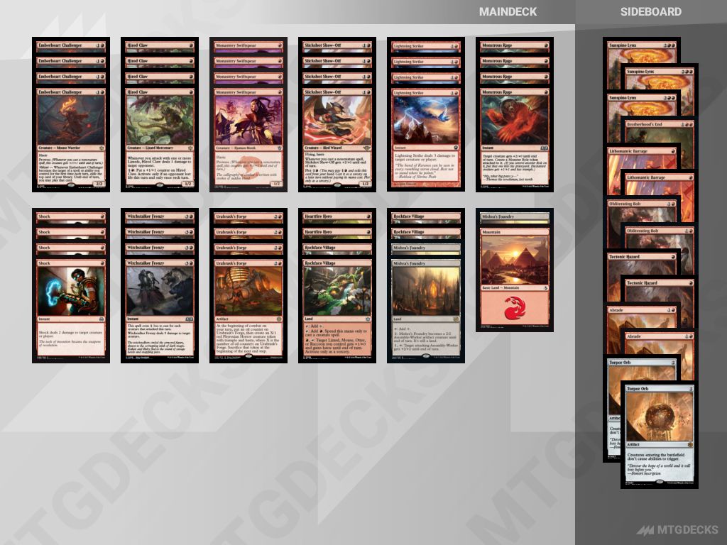 Standard Mono Red deck by Hori Masami • MTG DECKS