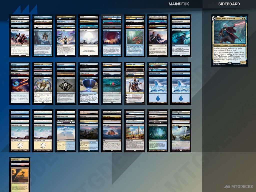 Historic-Brawl Urza Planeswalker Meld Brawl deck by StevenF • MTG DECKS