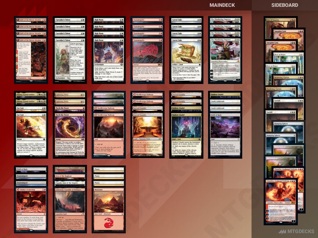 Pioneer Boros Transmogrify deck by OafMcNamara • MTG DECKS