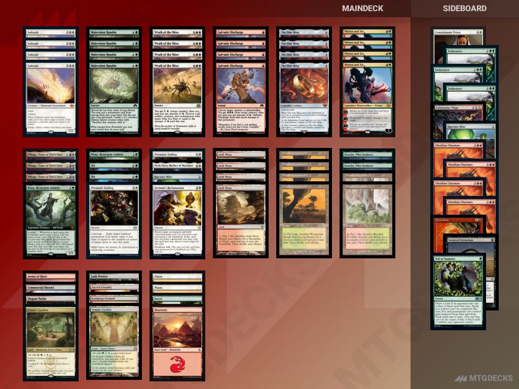 Modern (M) Naya Rumble Energy deck by yellowhat • MTG DECKS