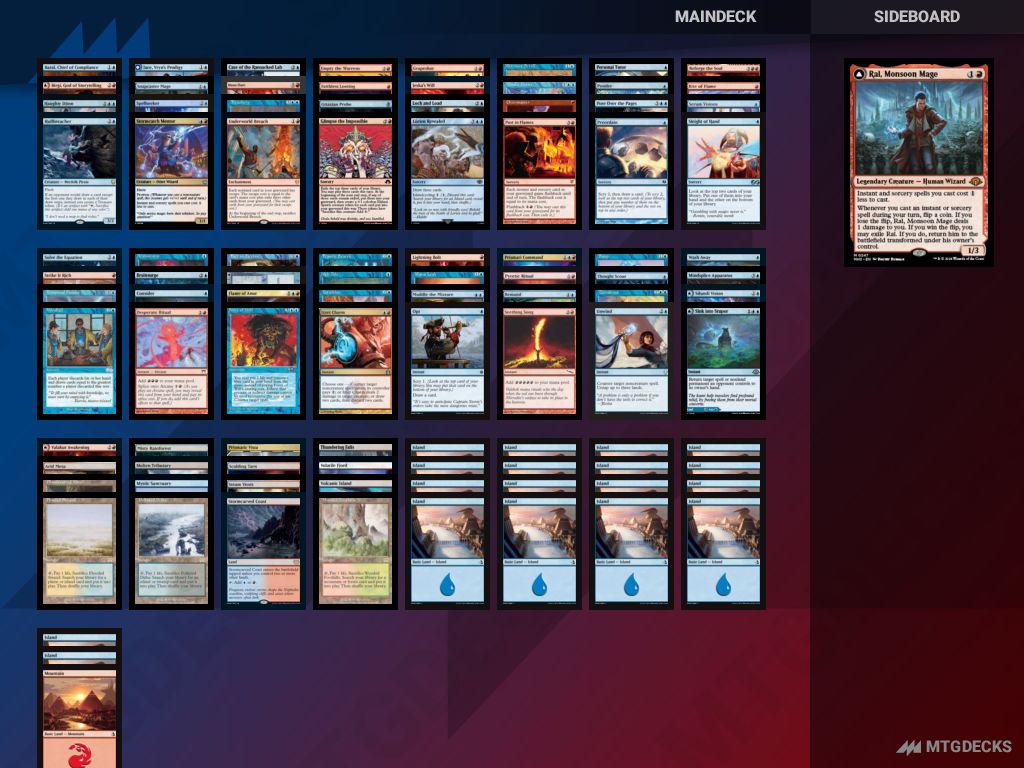 Duel-Commander Ral, Monsoon Mage deck by eheh_dude • MTG DECKS