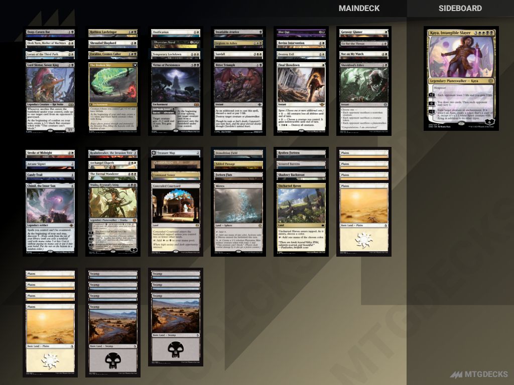 Brawl Kaya, Intangible Slayer deck by MTGA-Assistant-Meta • MTG DECKS