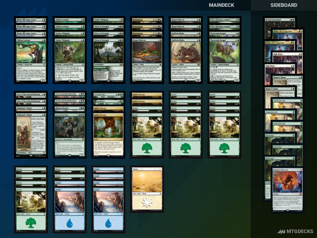 Arena Standard Mono-Green Ramp deck by Heavy__Potter • MTG DECKS