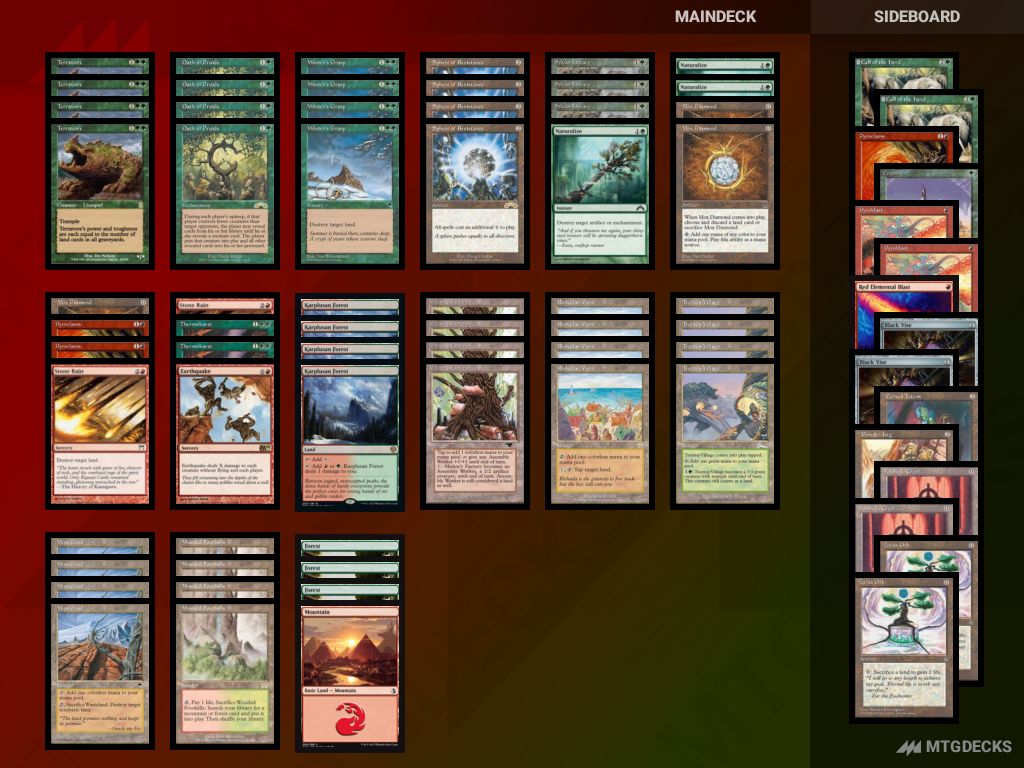 Premodern GR Ponza deck by Rafael Marques • MTG DECKS