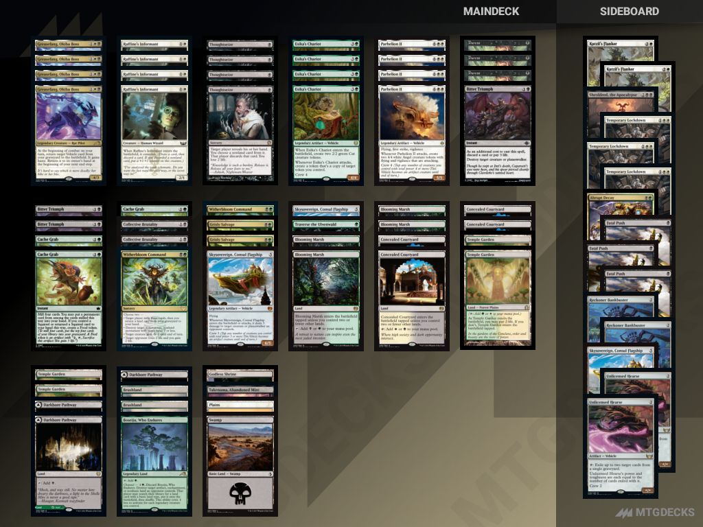 Pioneer Abzan Greasefang deck by rushi_00 • MTG DECKS
