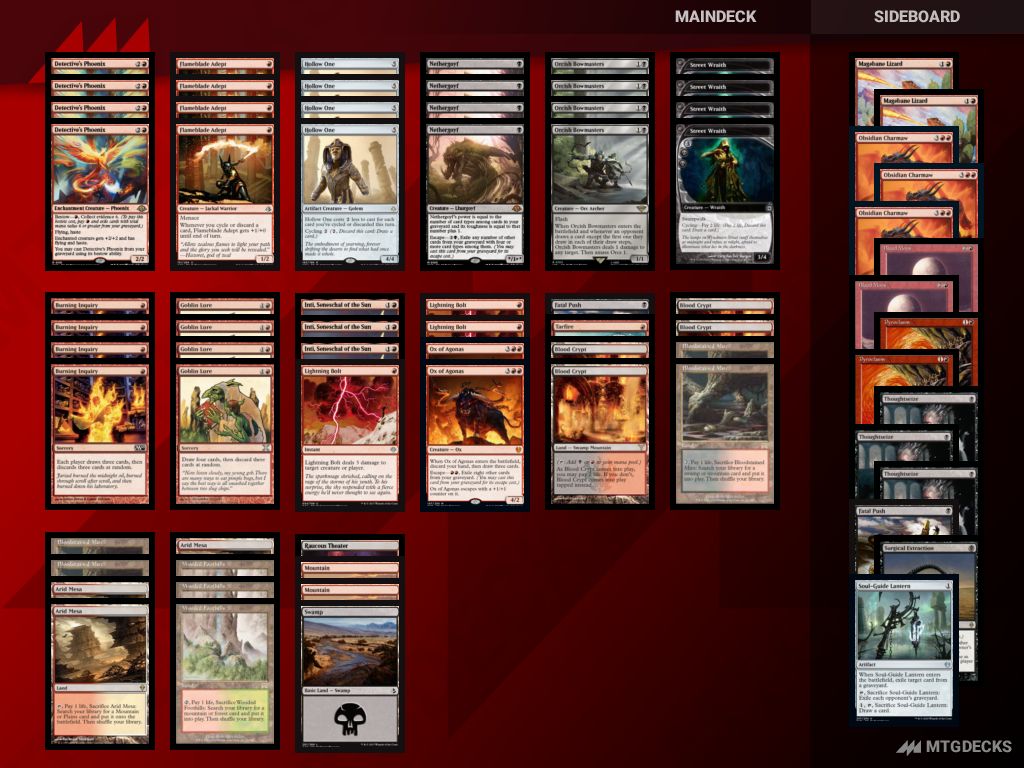 Modern Hollow Red deck by Wandering2 • MTG DECKS