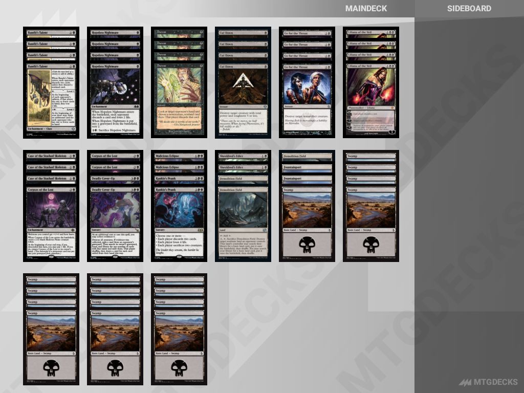 Arena Standard Skeleton Rack STD deck by Wuuscht • MTG DECKS