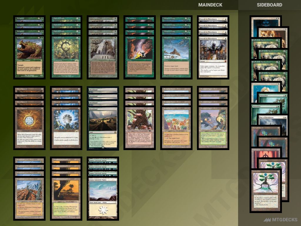 Premodern Oath Ponza deck by Pavel Vladik • MTG DECKS