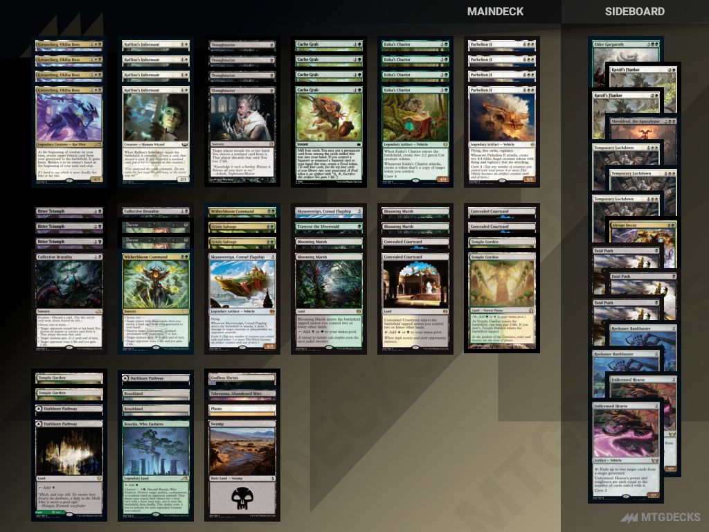 Pioneer Abzan Greasefang deck by ryota09 • MTG DECKS