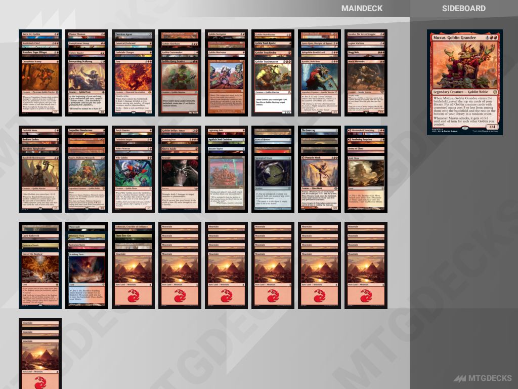 Historic-Brawl CMD Muxus Grandee deck by GoblinGiggles • MTG DECKS
