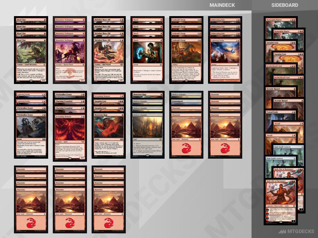 Standard Mono Red deck by Tamaki Takahiro • MTG DECKS