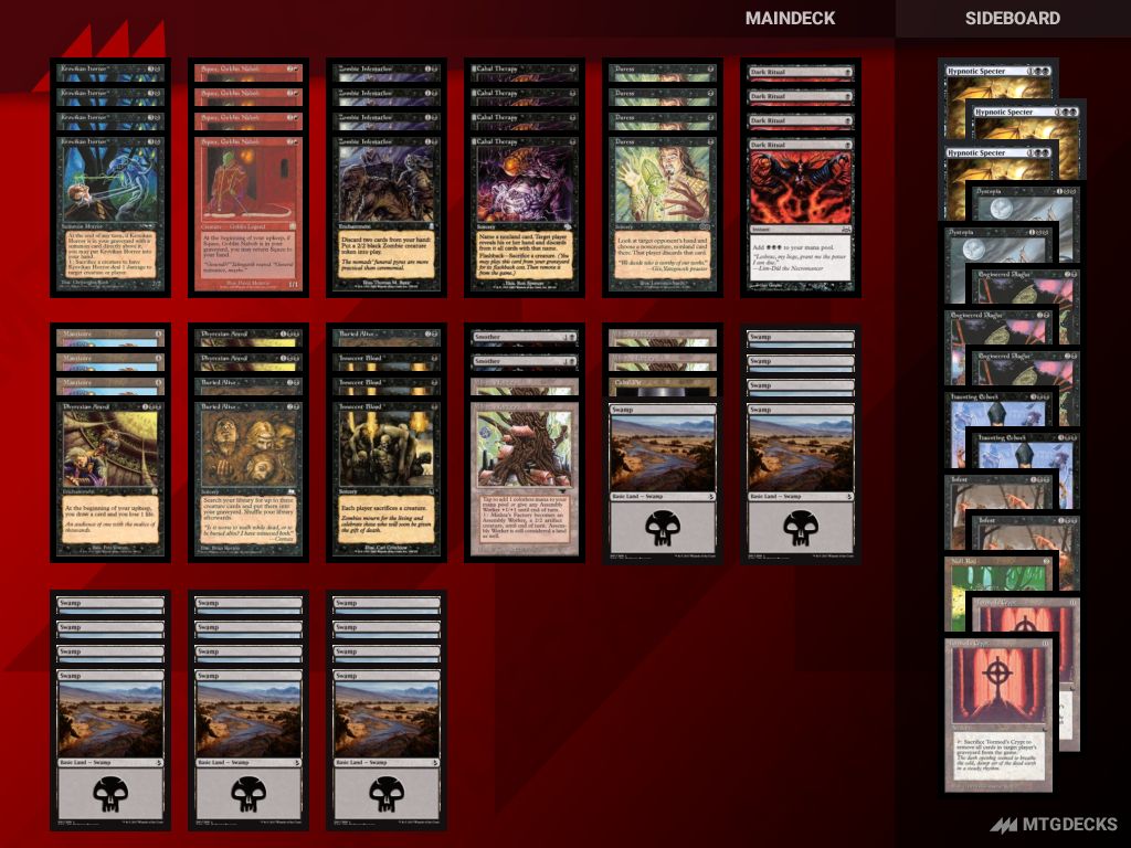 Premodern Back in Black deck by LukasK9 • MTG DECKS