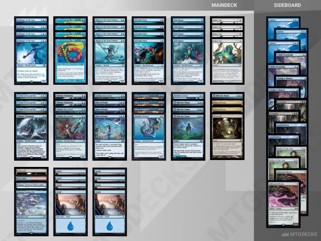 Modern Merfolk deck by Yamamoto Shohei • MTG DECKS
