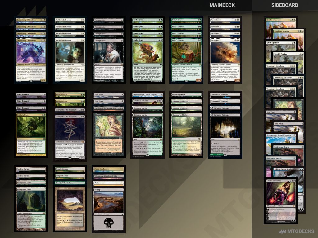 Pioneer Abzan Greasefang deck by Xuxa • MTG DECKS