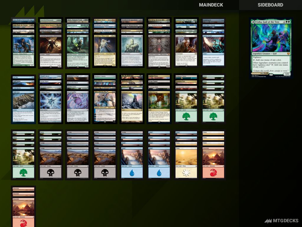 Historic-Brawl Tree of Life( Esika Brawl deck by Rilucard • MTG DECKS