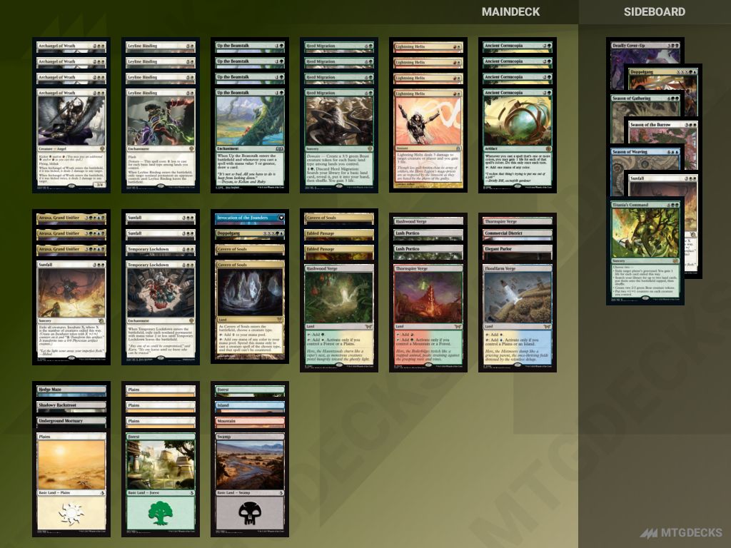 Arena Standard 5-Color Domain (2) deck by 27TrueRunes • MTG DECKS