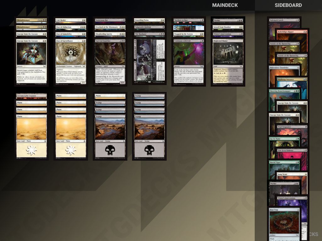 Standard Draft Duskmourn #4 deck by darckgreens • MTG DECKS