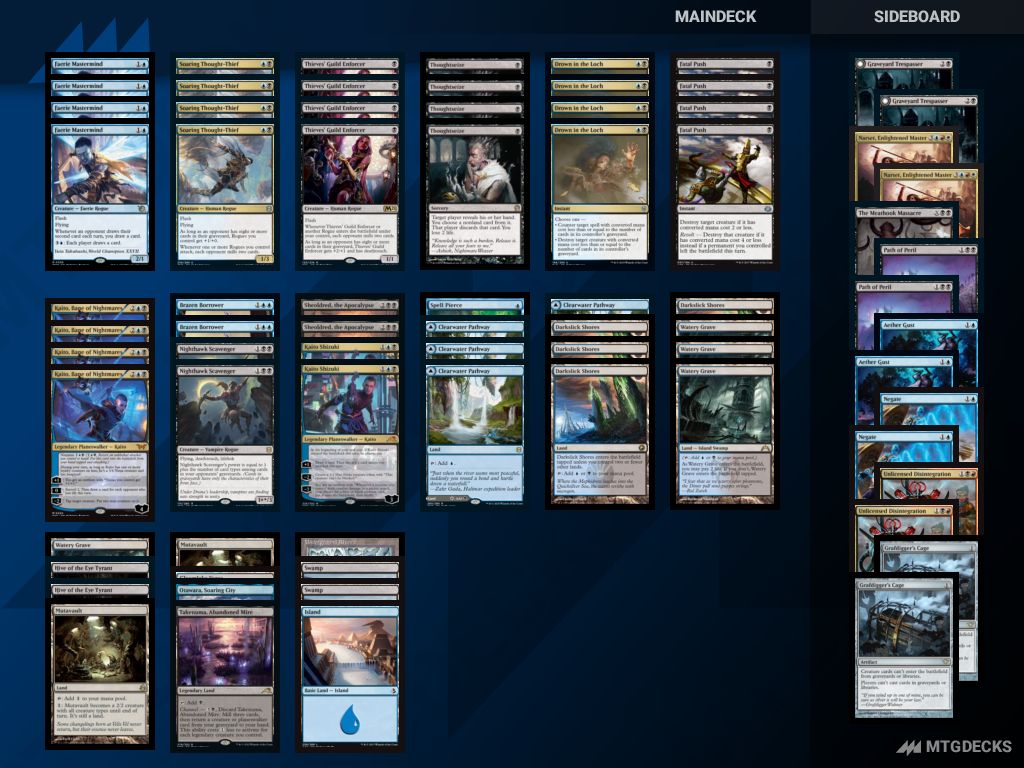 Pioneer Dimir Rogues deck by Thomas Berry • MTG DECKS