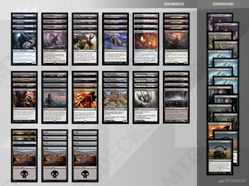 Modern Mono Black deck by Furuya Koudai • MTG DECKS