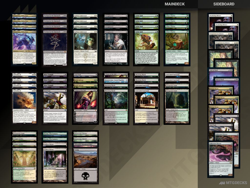 Pioneer Abzan Greasefang deck by Colin Lugo • MTG DECKS
