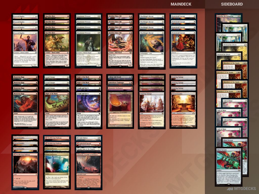 Pioneer Boros Heroic deck by Vishu • MTG DECKS