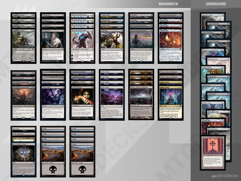 Modern Mono Black deck by Amuro Chikashi • MTG DECKS