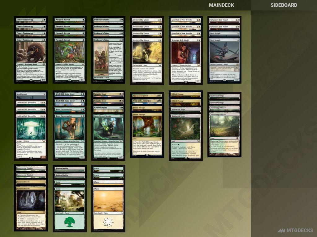 MTG Standard Duskmourn Selesnya Survival top decks • MTG DECKS