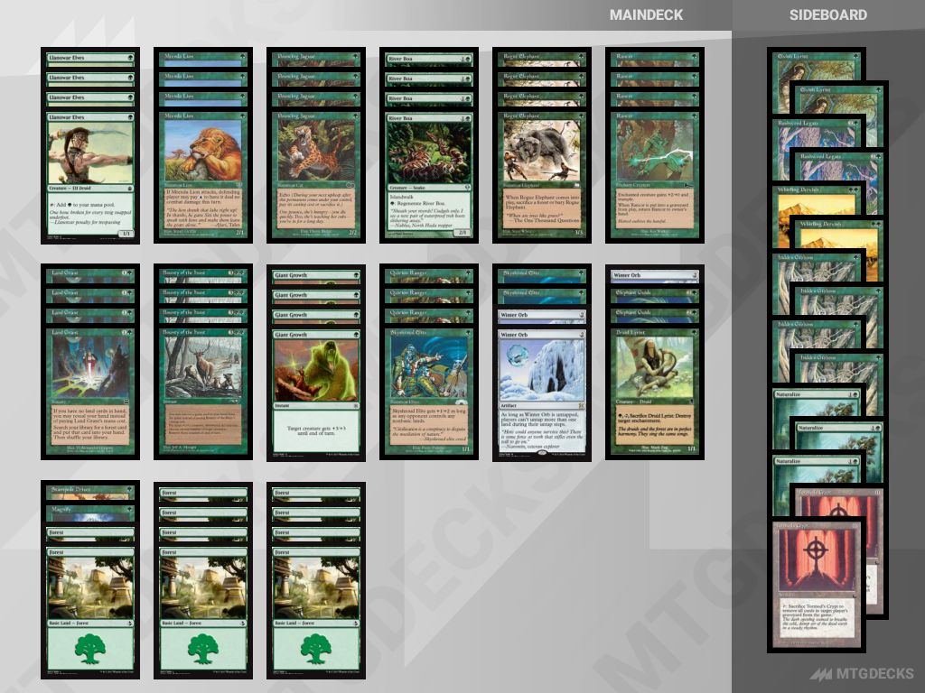Premodern Green Stompy deck by Jakob Ohlsson • MTG DECKS